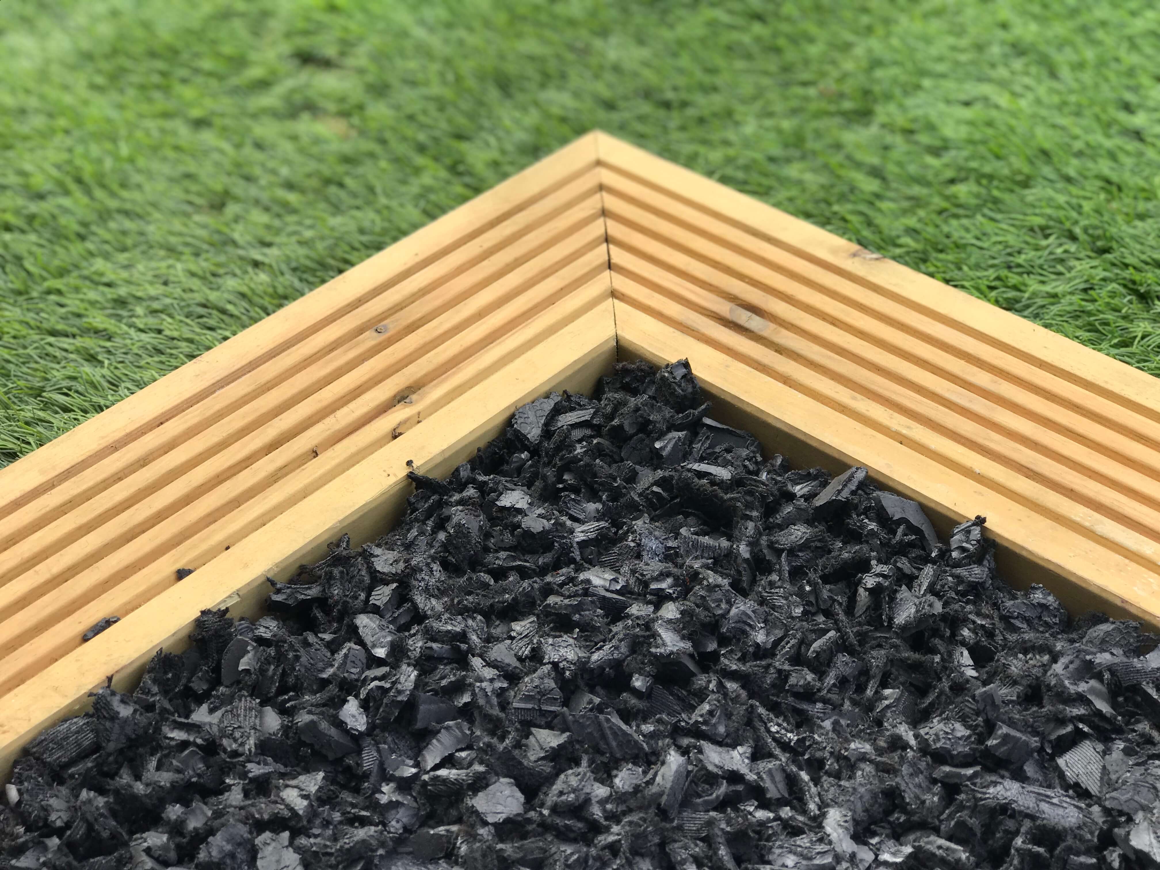 ECO Grey Rubber mulch Play Bark Chip – 500KG – Evolution Rubber Products